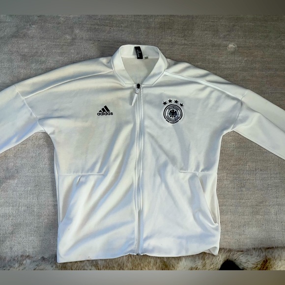 adidas | Shirts | Adidas White German National Team Sweatshirt Size L ...